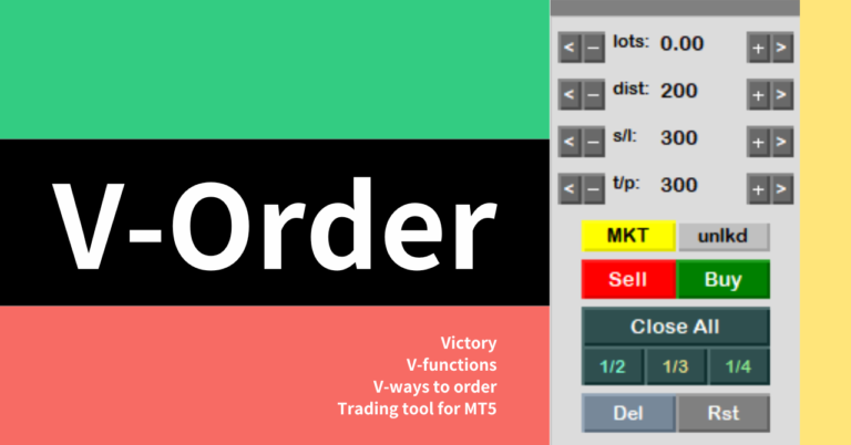 【MT5専用コンパクト多機能決済ツール】V-Order | MT5ツール倉庫